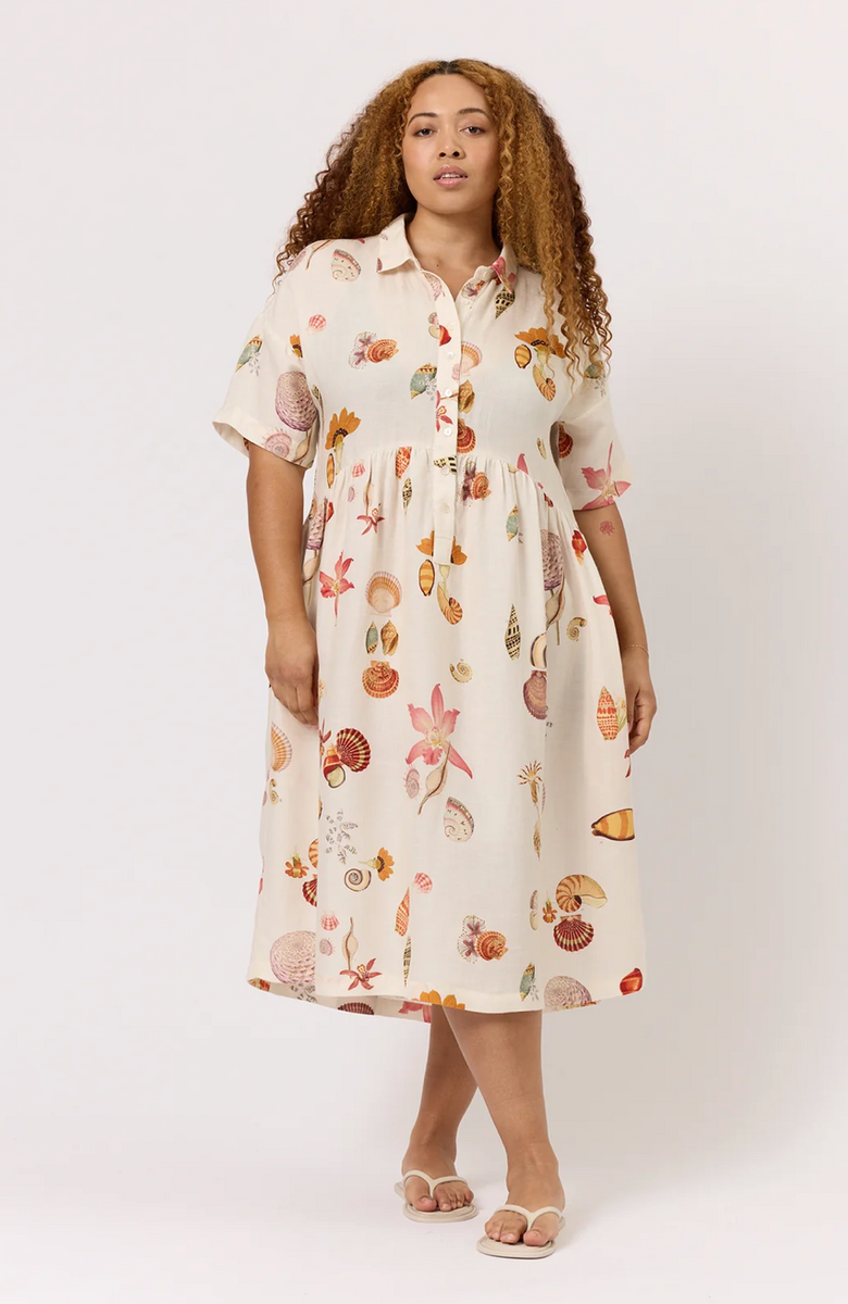 Nancybird | Luma Shirt Dress | Cream Shell – Corner Store Merchants